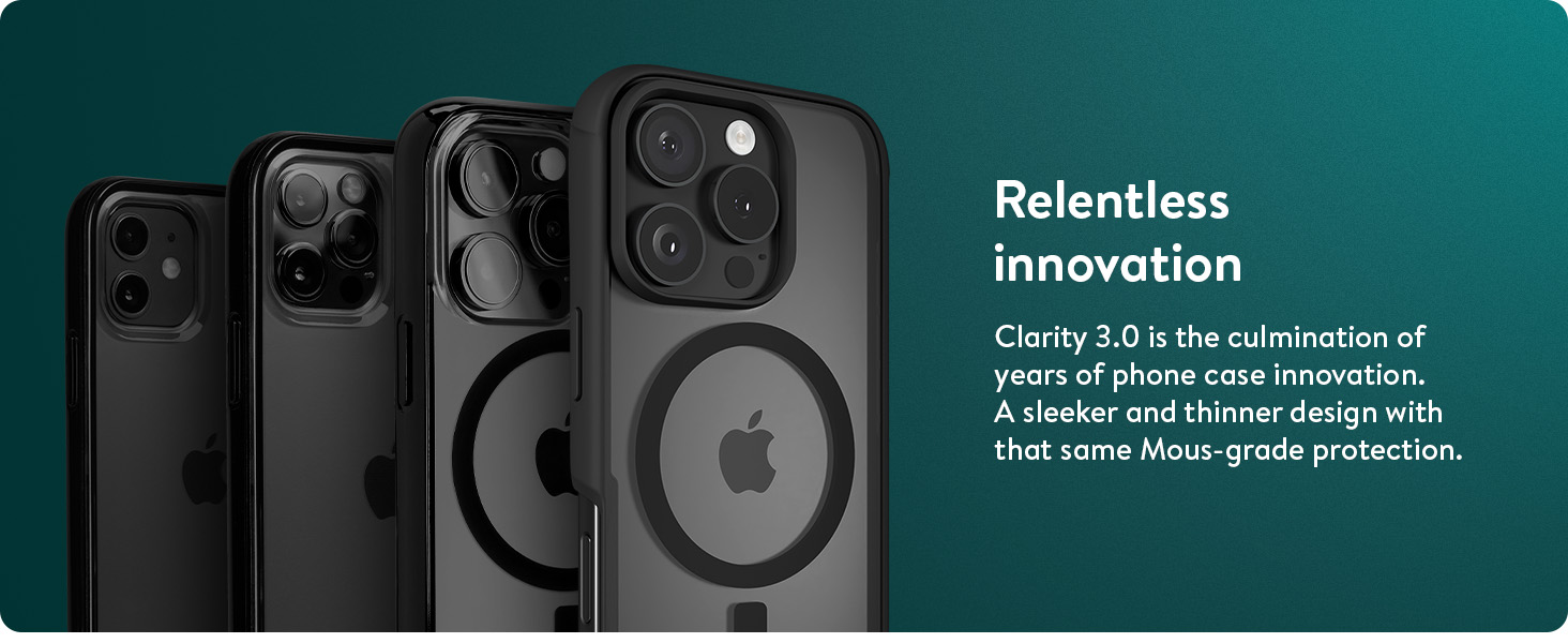 Mous for iPhone 16 Pro Max Clear Case MagSafe Compatible - Clarity 3.0 - Protective Scratch ...