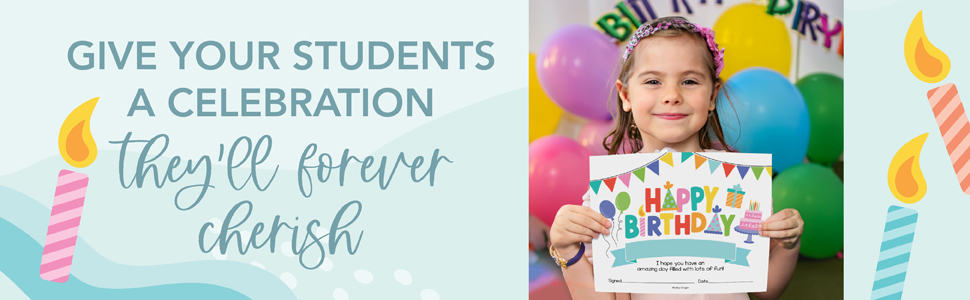 Amazon.com : Happy Birthday Certificates for Students - 25 Student ...