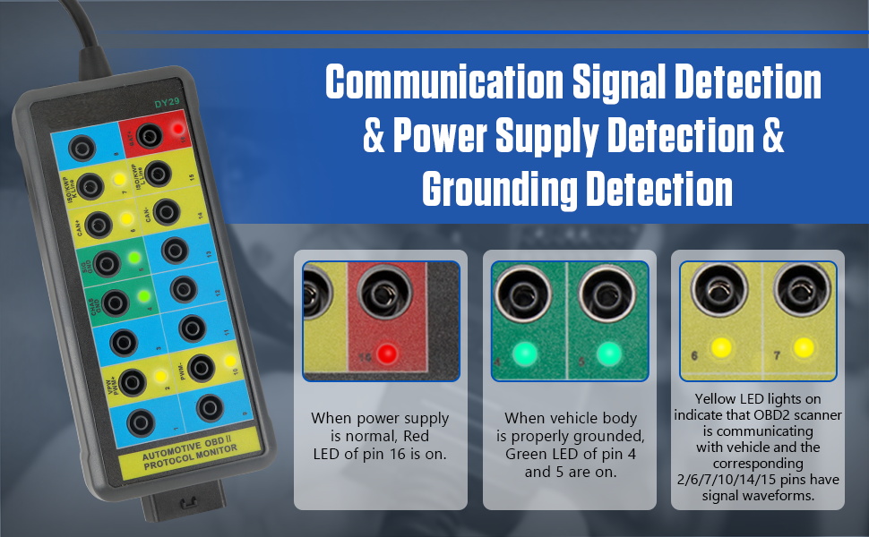 Obd2 Breakout Box Obdii Protocol Detector Car Can Test Breakout Box Fault Diagnosis