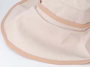 Amazon | [HASOME] 帽子 レディース リボン【UPF値50+・UVカット率99.99％】 日焼け防止帽子 サイズ調整可能 つば広 遮光 小顔効果 あご紐付き 通気性 折りたたみ ...