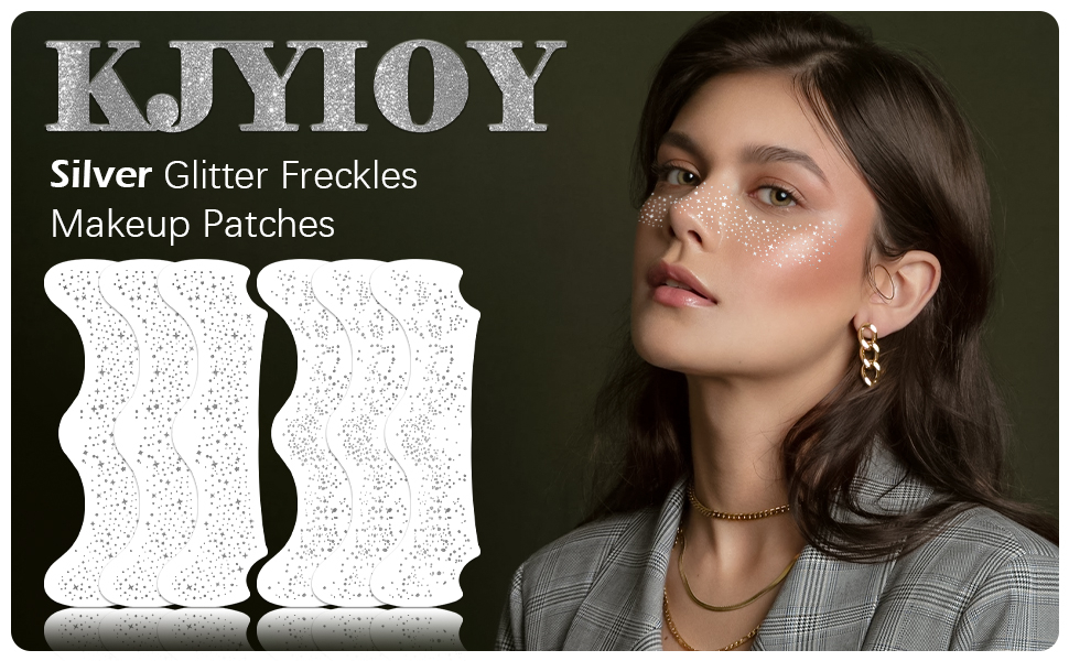 Amazon.com : 24pcs Glitter Freckles Face Tattoo, Gold & Silver Sparkle Freckles Kit, Face ...