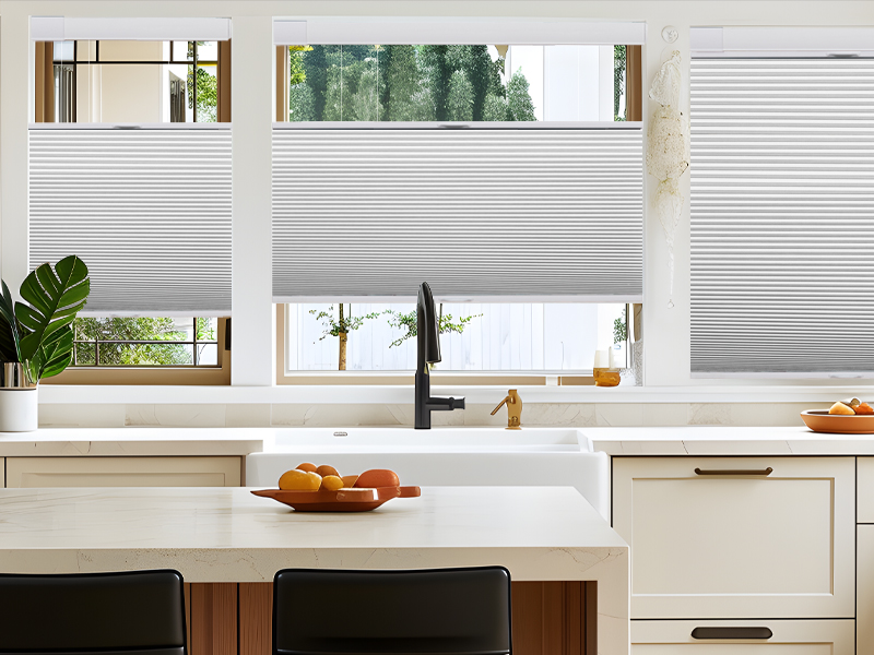 Amazon.com: Tonature No Tools No Drill Top Down Bottom Up Cellular Shades for Windows, 1 ...