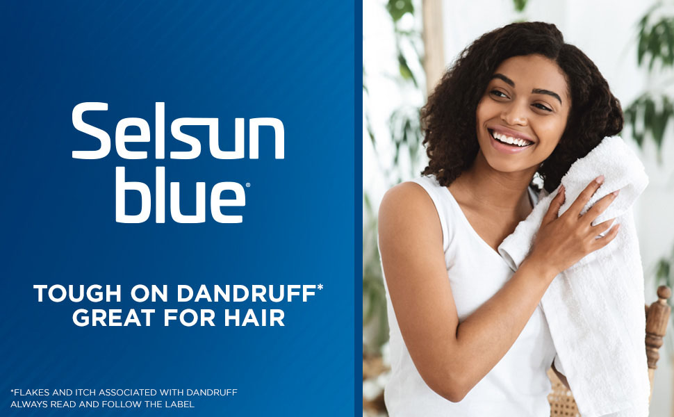 Selsun Blue 2.5% Extra Strength Anti-Dandruff Shampoo, Clinically Proven Selenium Sulfide ...