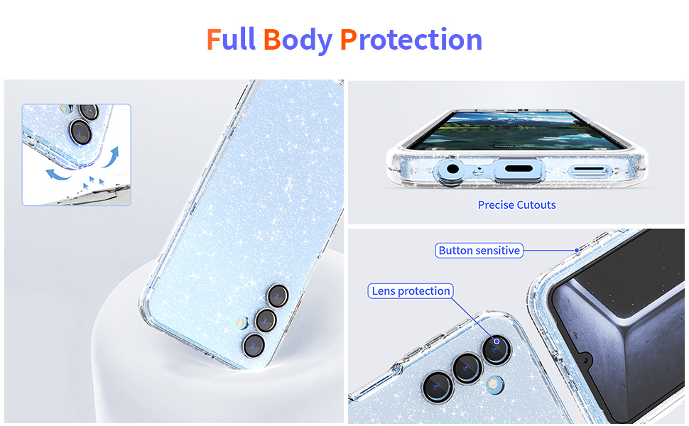 Amazon.com: ACKETBOX for Samsung Galaxy A15 Case,with Screen Protector and Built-in Lens ...
