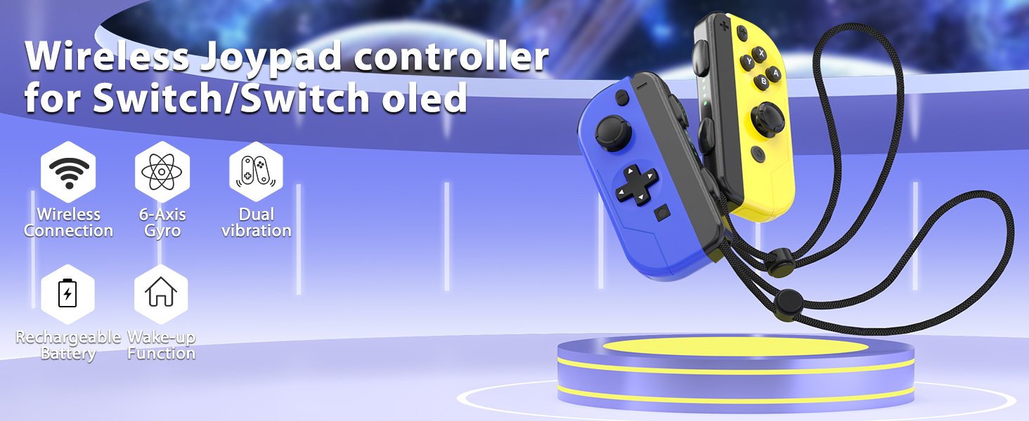 Amazon.com: YCCTEAM Wireless Joypad Controller Compatible with Switch ...
