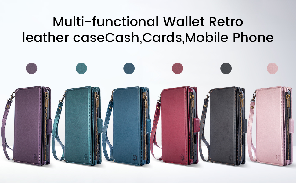 Amazon.com: Compatible with iPhone 16 Pro Max 6.9" Wallet Case with RFID Blocking Credit Card ...