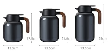 Amazon | TIMEDEEP 保温ポット 大容量 卓上ポット サーモス ポット 1L/1.5L/2L 保温フラスコ 真空断熱 保温 保冷 316ステンレスティーポット ワンキーウォーター ...
