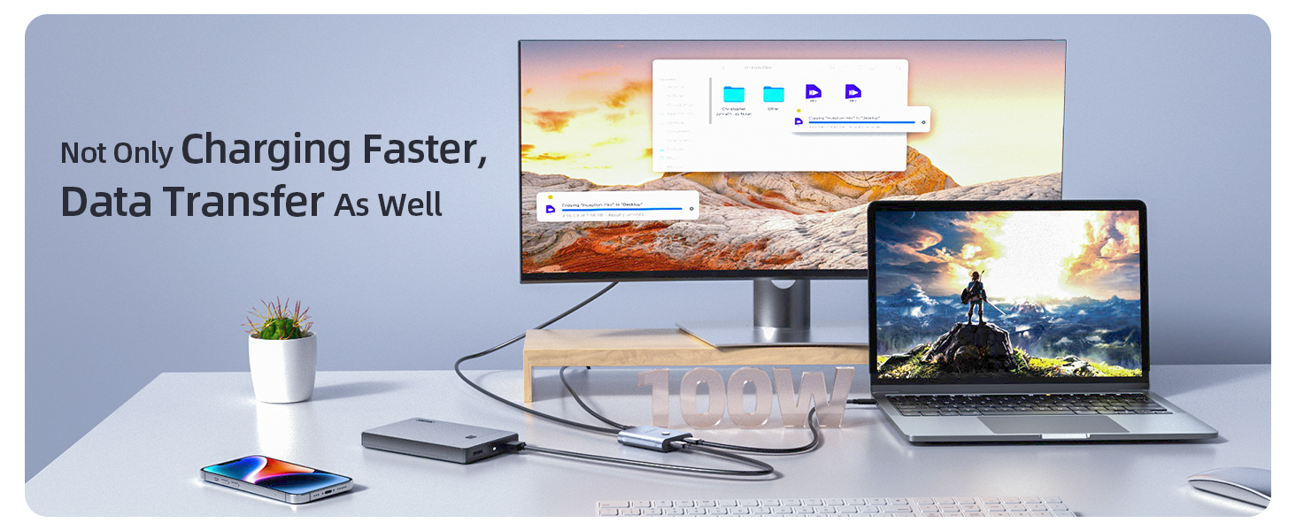 Alxum Bi-Directional USB C Switch - 2 in 1 Out/1 in 2 Out 2 Computers ...