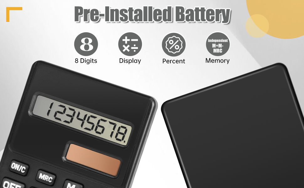 Amazon.com : Basic Calculator, Mini Calculators Pocket Size Basic ...