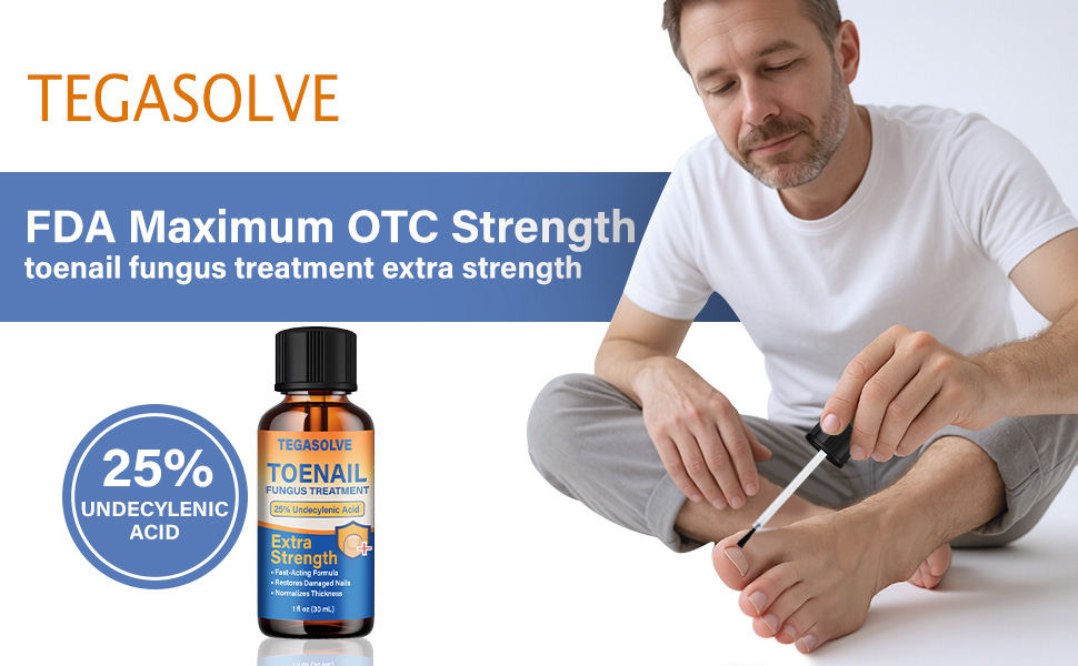 Amazon.com : Toenail Fungus Treatment Extra Strength – 25% Undecylenic Acid Antifungal Solution ...