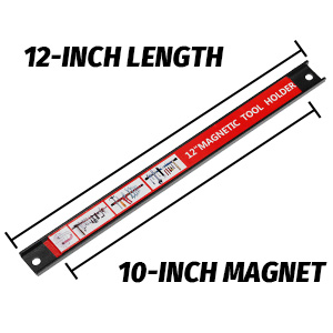 Amazon.com: 12'' Magnet Tool Holders Storage Organizer, 12 Pack Wall Mount Magnetic Tool Strips ...