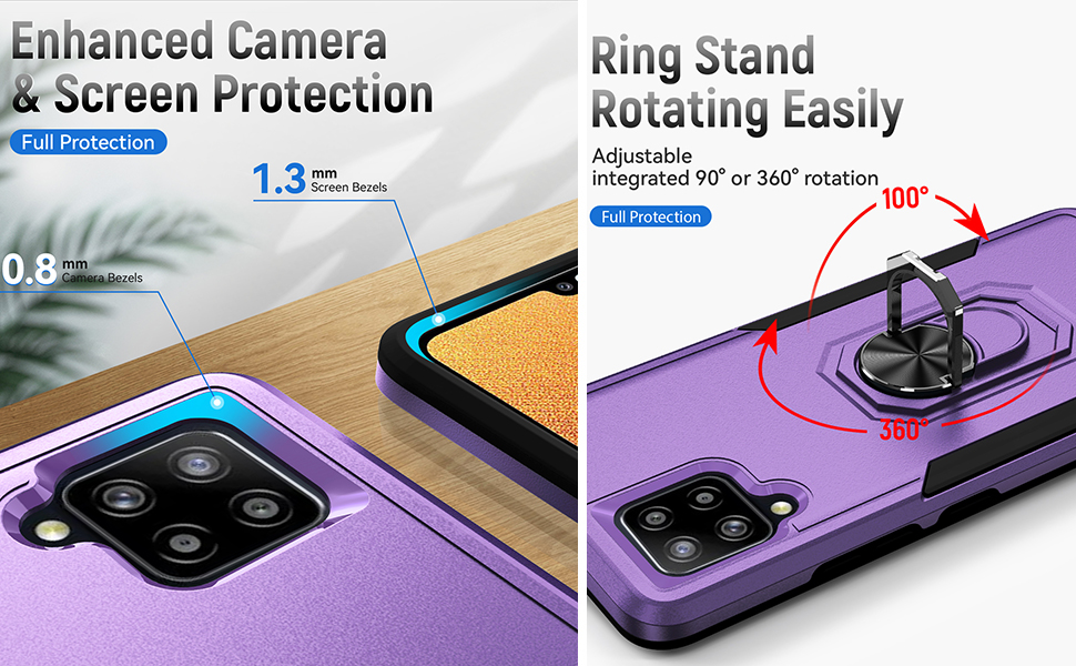 Amazon.com: Fucozan for Samsung Galaxy A42 5G Case with Kickstand Ring Rugged Protective ...
