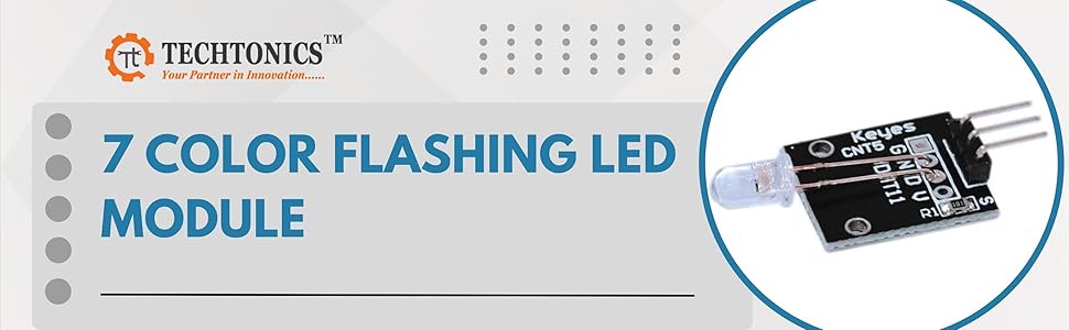 Techtonics 7 Color Flashing LED Module : Amazon.in: Industrial & Scientific