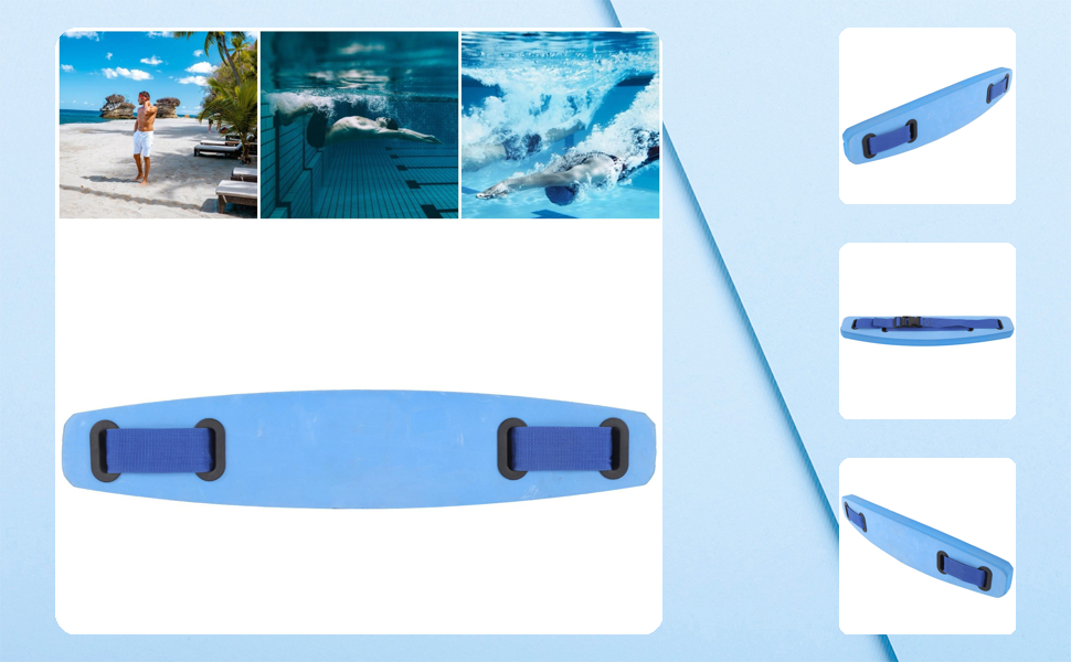 Plplaaoo Adjustable Swim Floatation Belt – EVA Foam Swimming Buoyancy Belt for Aquatic Exercise ...