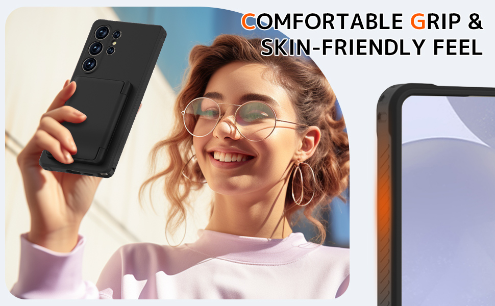 Amazon.com: NINKI Samsung Galaxy S25 Case Wallet with Kickstand, 3 Card Holder, Black : Cell ...