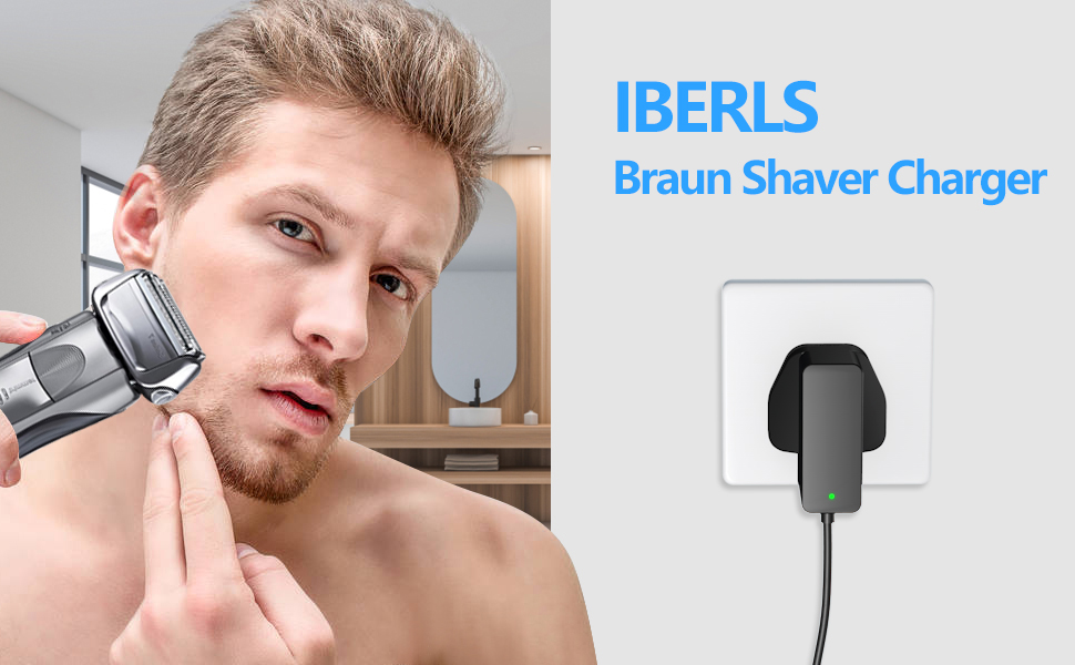 12V Charger for Braun Shaver Series 3 5 7 9 1 and Silk Epil 9 7 5, Electri Razor Power Cord for ...