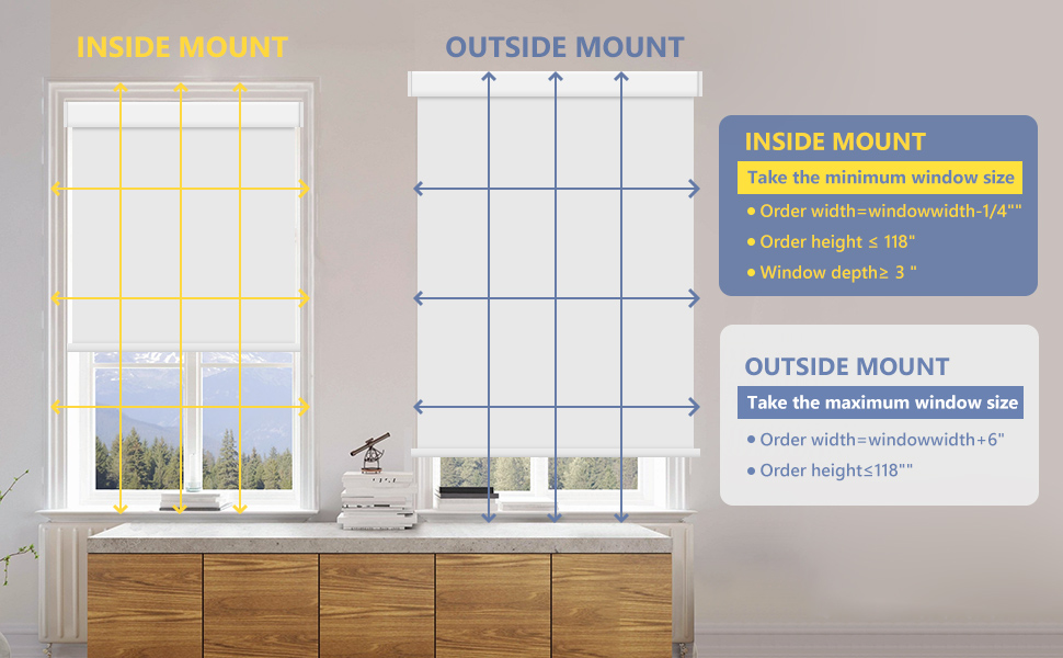 Amazon.com: ZSTARR Customize Motorized Blinds Electric Roller Blinds with Remote Smart Automatic ...