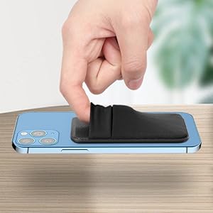 Amazon.com: SHANSHUI Wallet for Magsafe, Stretchy Magnetic Phone Wallet Card Holder for Back of ...