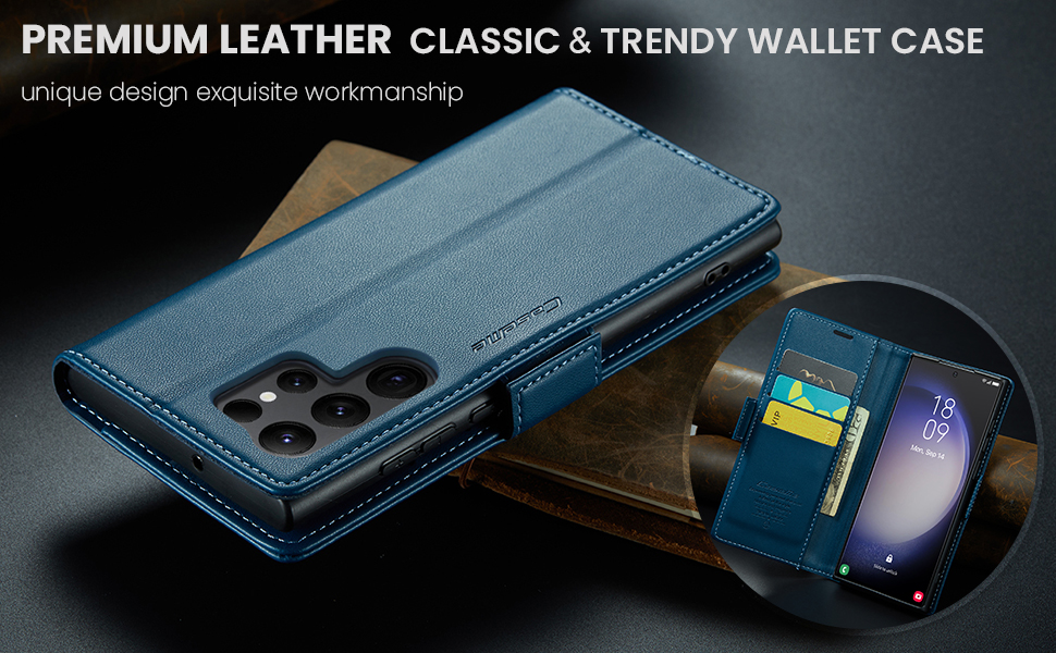 Amazon.com: SINIANL Samsung Galaxy S23 Ultra Wallet Case with RFID Blocking, Samsung S23 Ultra ...