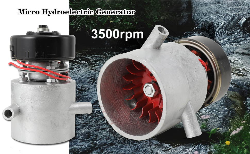 Amazon.com: EODSAD 1000W Micro Hydroelectric Generator 220V Three-Pipe ...