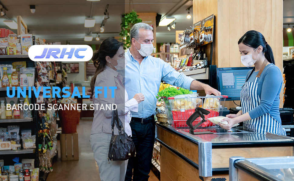 Amazon.com : JRHC Universal Barcode Scanner Stand Hands Free Adjustable Barcode Scanner Stand ...