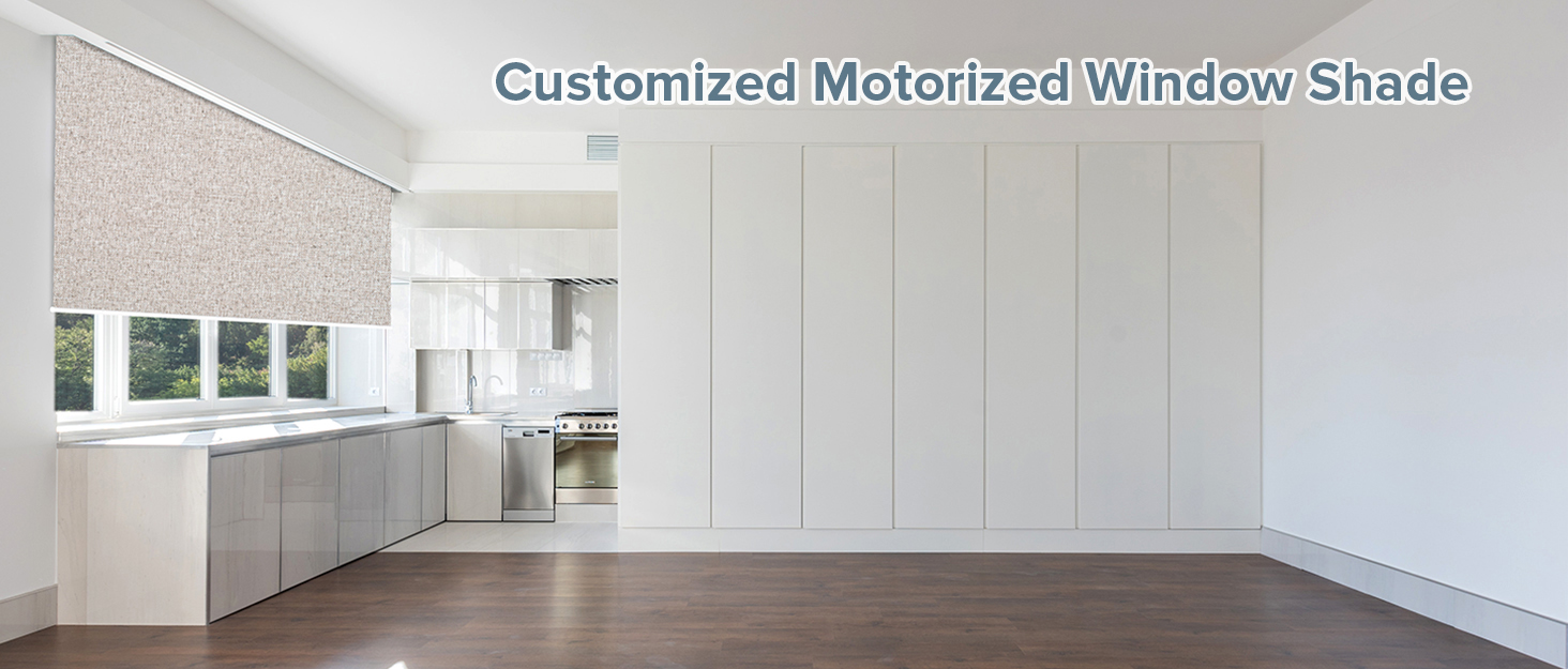 Tokblind Motorized Roller Shades with Remote Control, Blackout Smart Blinds for Windows Work ...