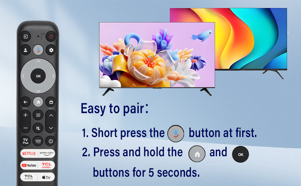 Amazon.com: for TCL Google TV Remote Control, Equipped with six Shortcut Keys. The RC813 Voice ...