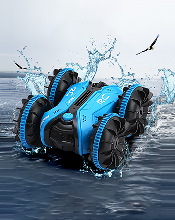 Amazon.com: Kannino Amphibious RC Car for Kids 2.4 GHz 4WD Amphibious Remote Control Car Boat ...