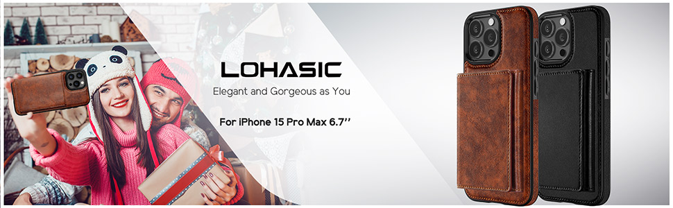 Amazon.com: LOHASIC for iPhone 15 Pro Max Wallet Case, Detachable Wallet 5 Card Holder with ...