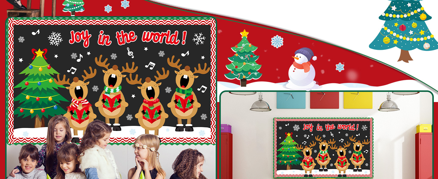 Amazon.com: Christmas Bulletin Board Set Summer Christmas Classroom ...