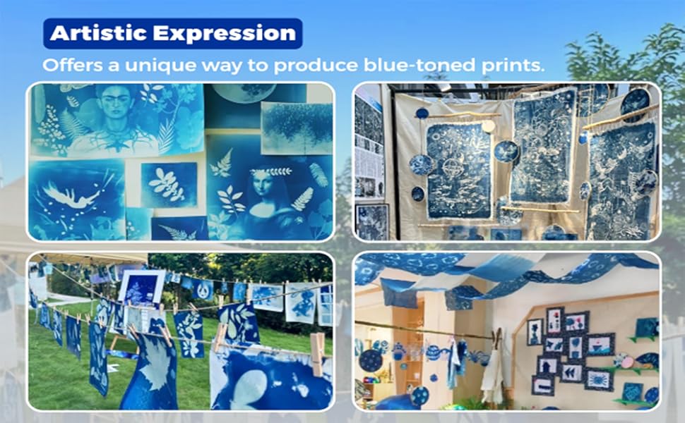 Complete Cyanotype Kit, Cyanotype Sensitizer Set for Sun Printing ...