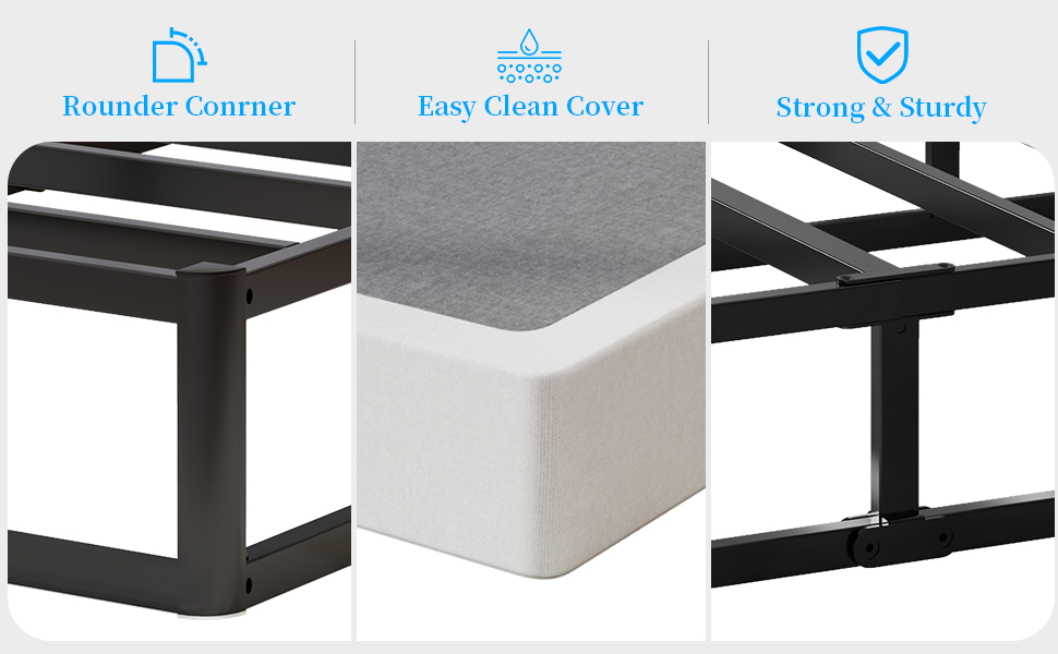 Amazon.com: Awesofurni Queen Box Spring, 8 Inch Box Spring for Queen Bed, 3000 lbs Heavy Duty ...