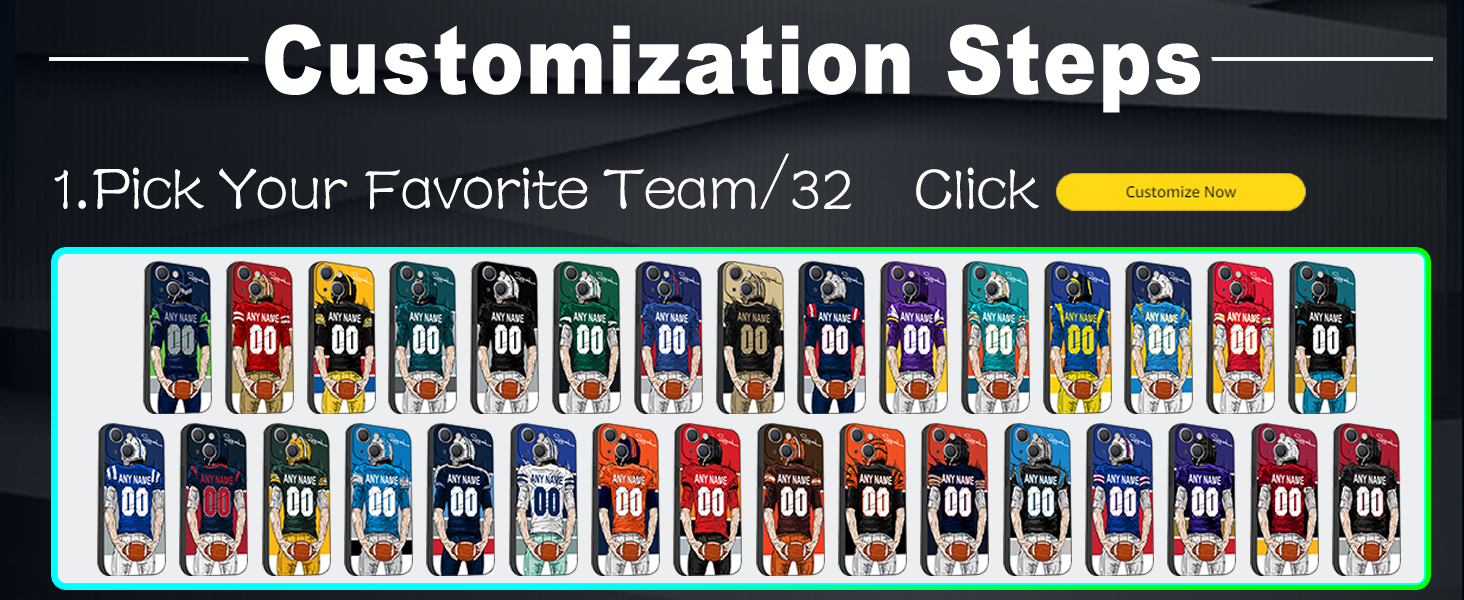 Amazon.com: VNGDA Custom Name & Number Football Case for iPhone 16 15 Pro Max 14 13 12 11 Xs Max ...