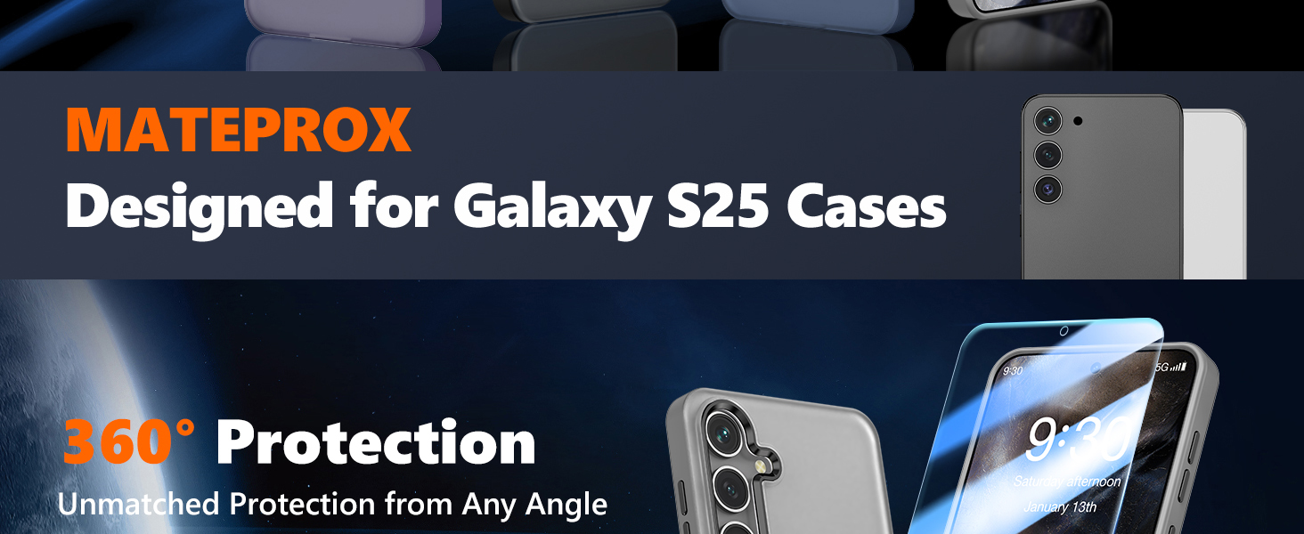 MATEPROX Magnetic Case for Samsung Galaxy S25 with Screen Protector, Compatible with MagSafe ...
