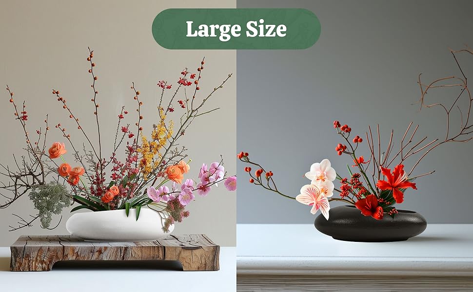 Amazon.com: Flower Frog Vase Kit, Ikebana Flower Arrangement, Ceramic Water Drop Flower Pot ...