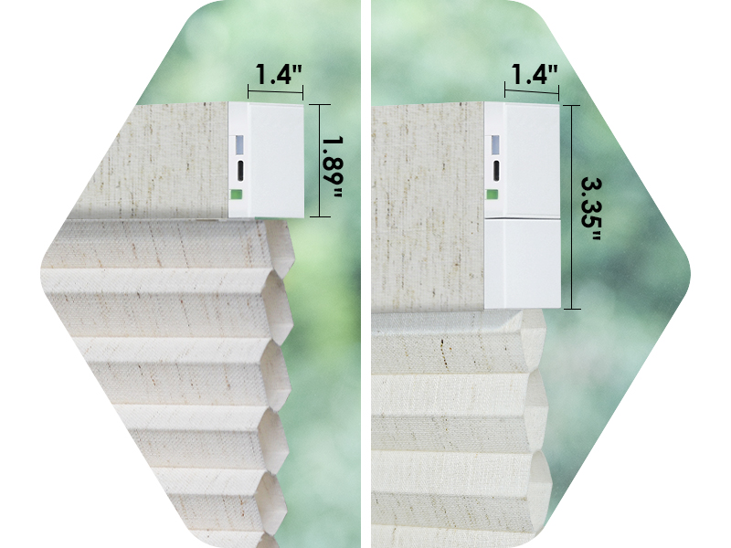 Amazon.com: Yoolax Motorized Cellular Shade with Remote, Smart Honeycomb Blinds Compatible with ...