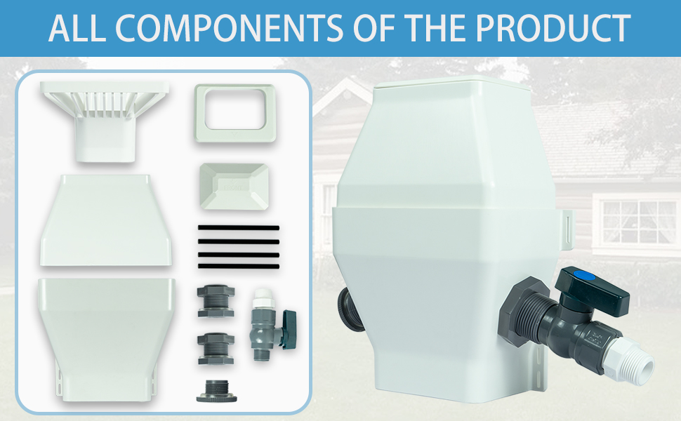 Amazon.com: Tintsabo Downspout Rainwater Collection Diverter Fits 2x3 ...