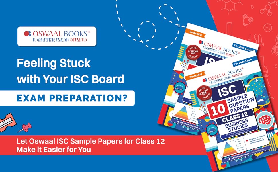 Oswaal ISC | 10 Sample Question Papers | Class 12 | Accounts (For 2025 Exam) : Oswaal Editorial ...