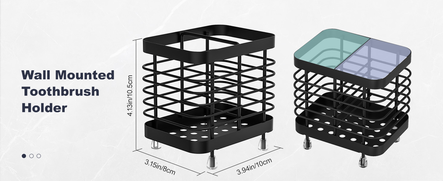 Amazon.com: Luxspire Toothbrush Holders for Bathroom, Stainless Steel ...