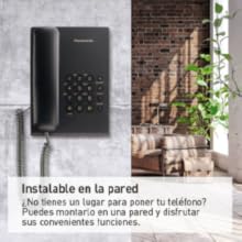 Panasonic KX-TS550MEB Teléfono Alámbrico, Color Negro, Mediano : Amazon.com.mx: Electrónicos
