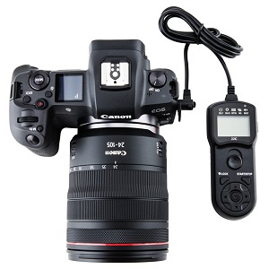 JJC RS-80N3 / TC-80N3 Timer Remote Control for Canon EOS R5 R3 / 5D IV III II / 6D II 7D II 5Ds ...