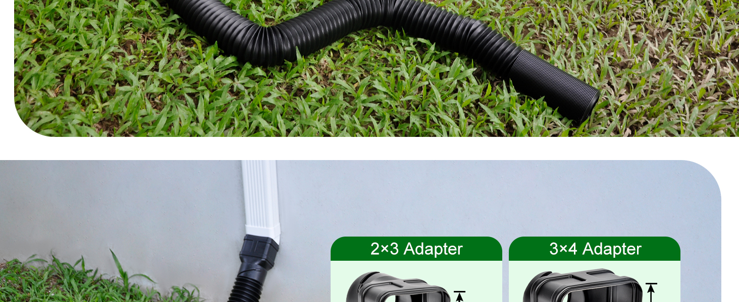 Prestantious 7ft Long Gutter Downspout Extensions, 3.1" OD Downspout ...