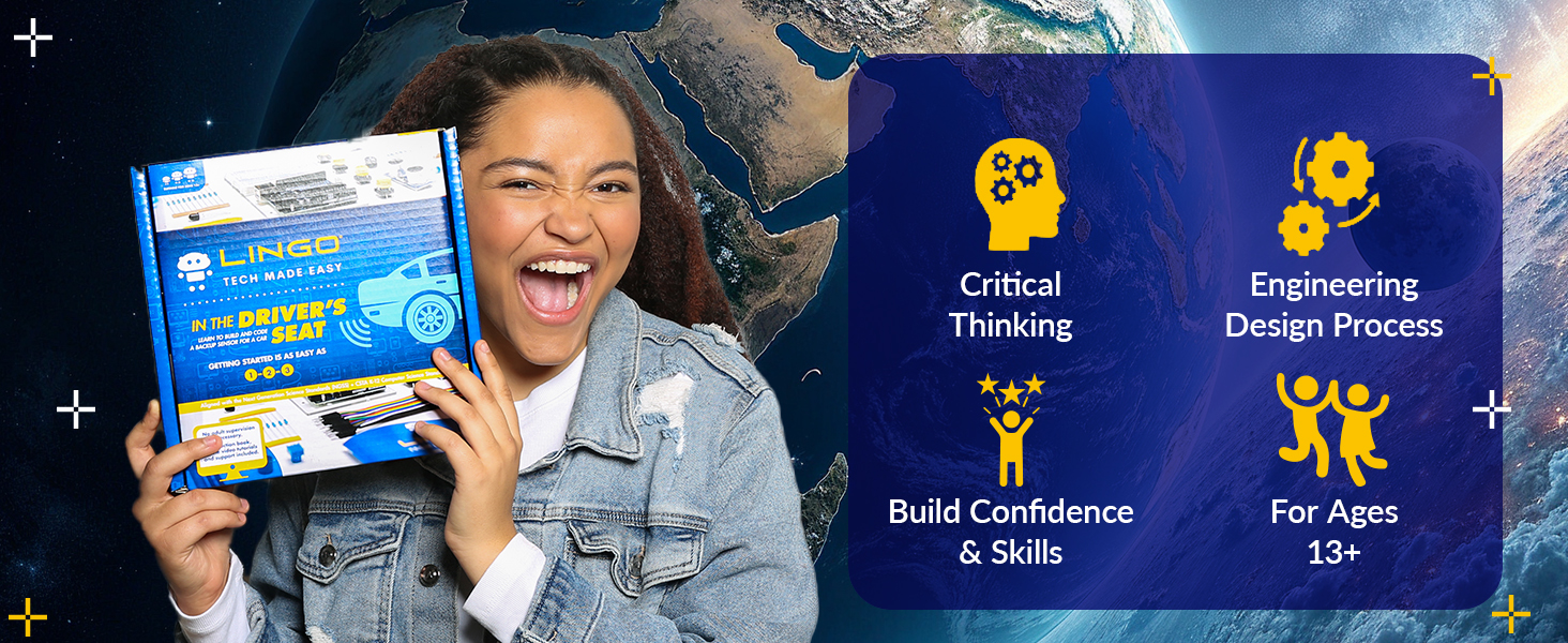 Lingo Stem Coding Kit Build And Code Your Own Backup Sensor For Car Learn Coding