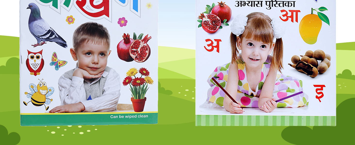 Buy Set Of 2 Hindi Learning And Writing Book For Children | Hindi ...