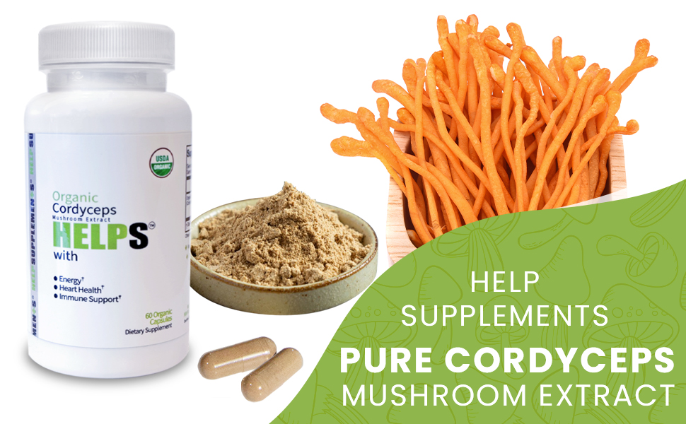 Amazon.com: Organic Cordyceps Mushroom Capsule Supplement | Organic Mushrooms Supplement ...