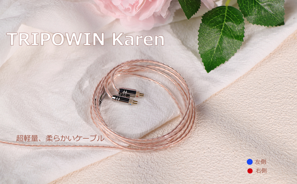 Amazon | LINSOUL TRIPOWIN Karenイヤホン用ケーブル 2.5mm/3.5mm/4.4mm金メッキプラグとQDC端子/MMCX端子/0.78mm2pinコネクタの ...