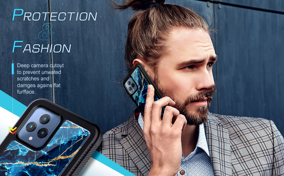 Amazon.com: NZND Case for T-Mobile REVVL 6 5G / REVVL 6X 5G with [Built-in Screen Protector ...