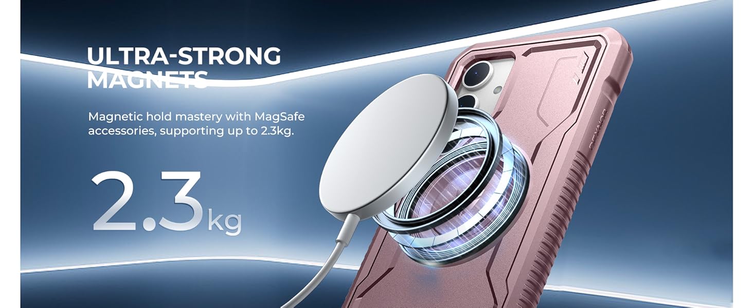 Amazon.com: Dexnor Magnetic Case for Samsung Galaxy S24 Plus Case with Kickstand & 2 Front ...