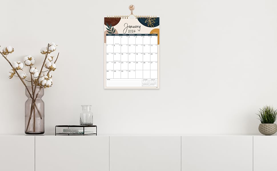 Amazon.com: 2024 Calendar - Jan. 2024 - Dec. 2024, 2024 Wall Calendar with 12 Months, 11" x 8.5 ...