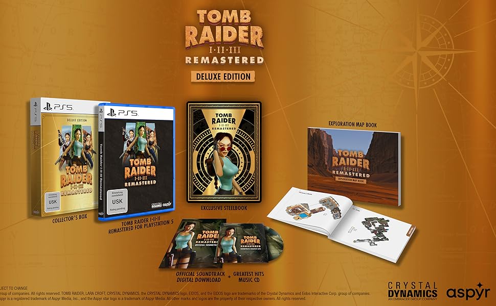 Tomb Raider 1-3 Remastered Starring Lara Croft Deluxe Edition - PS5 : Amazon.de: Games